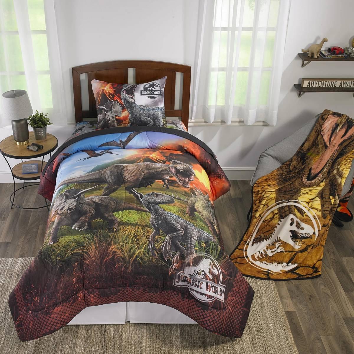 Click here for Jurassic World Eruption Reversible Comforter/Sham... prices