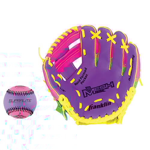 Click here for Franklin(R) 9.5in. MESHTEK Ball & Glove - Purple prices
