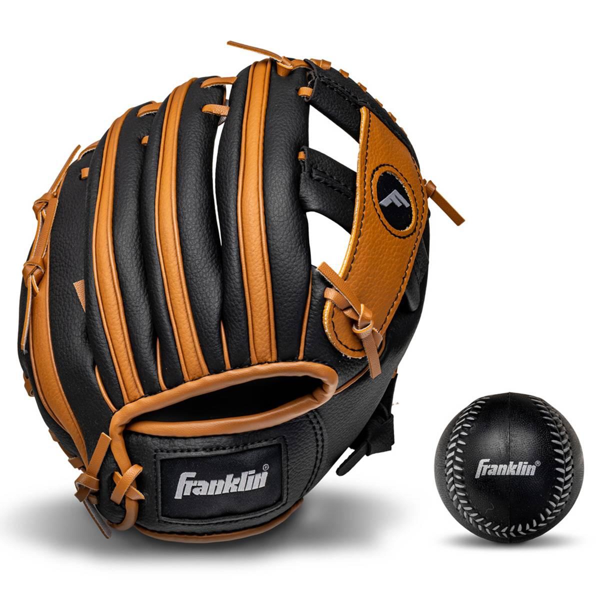 Click here for Franklin(R) 9.5in. Tee Ball Glove and Ball  - Blac... prices