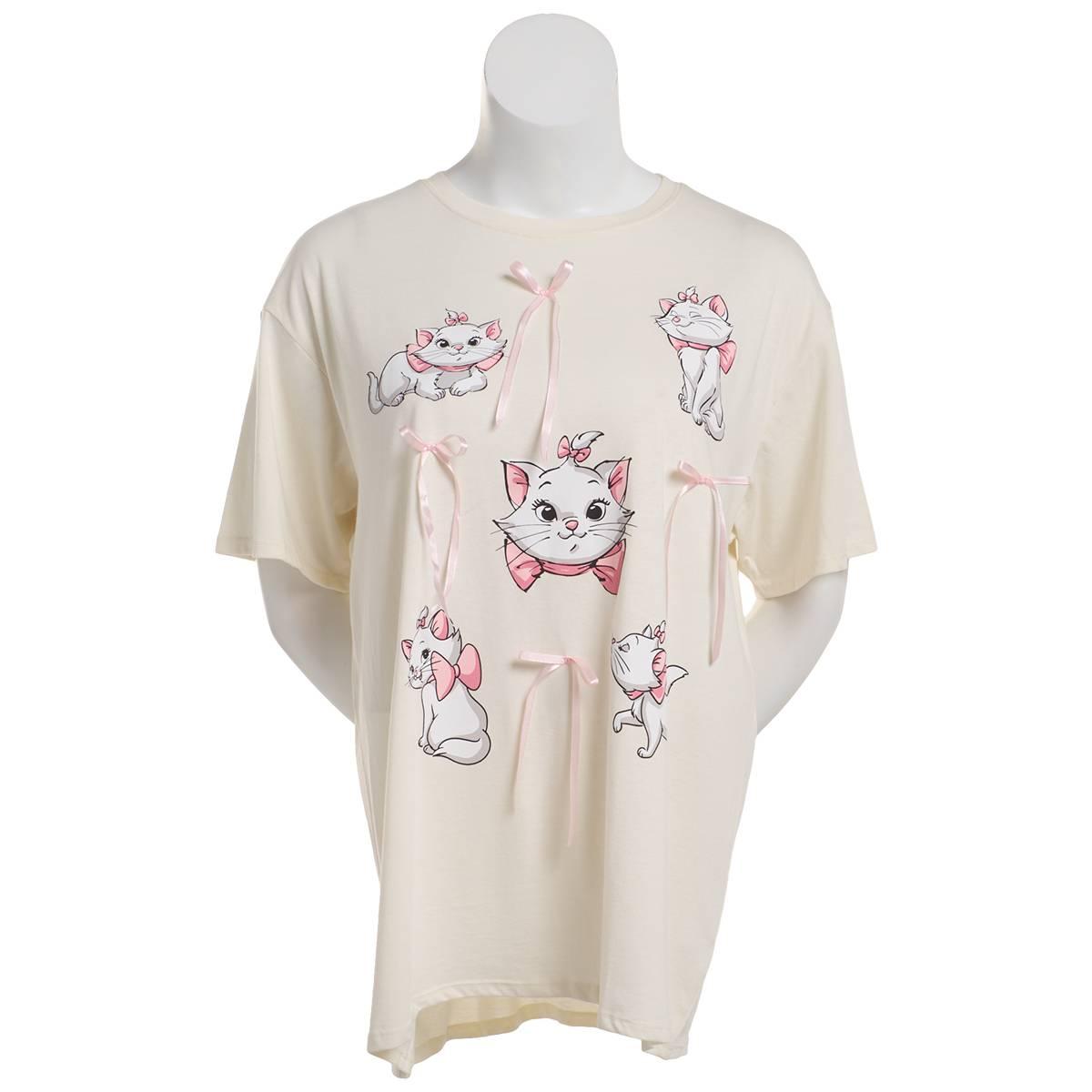 Click here for Juniors Plus Freeze Marie Bow Boyfriend Graphic Te... prices