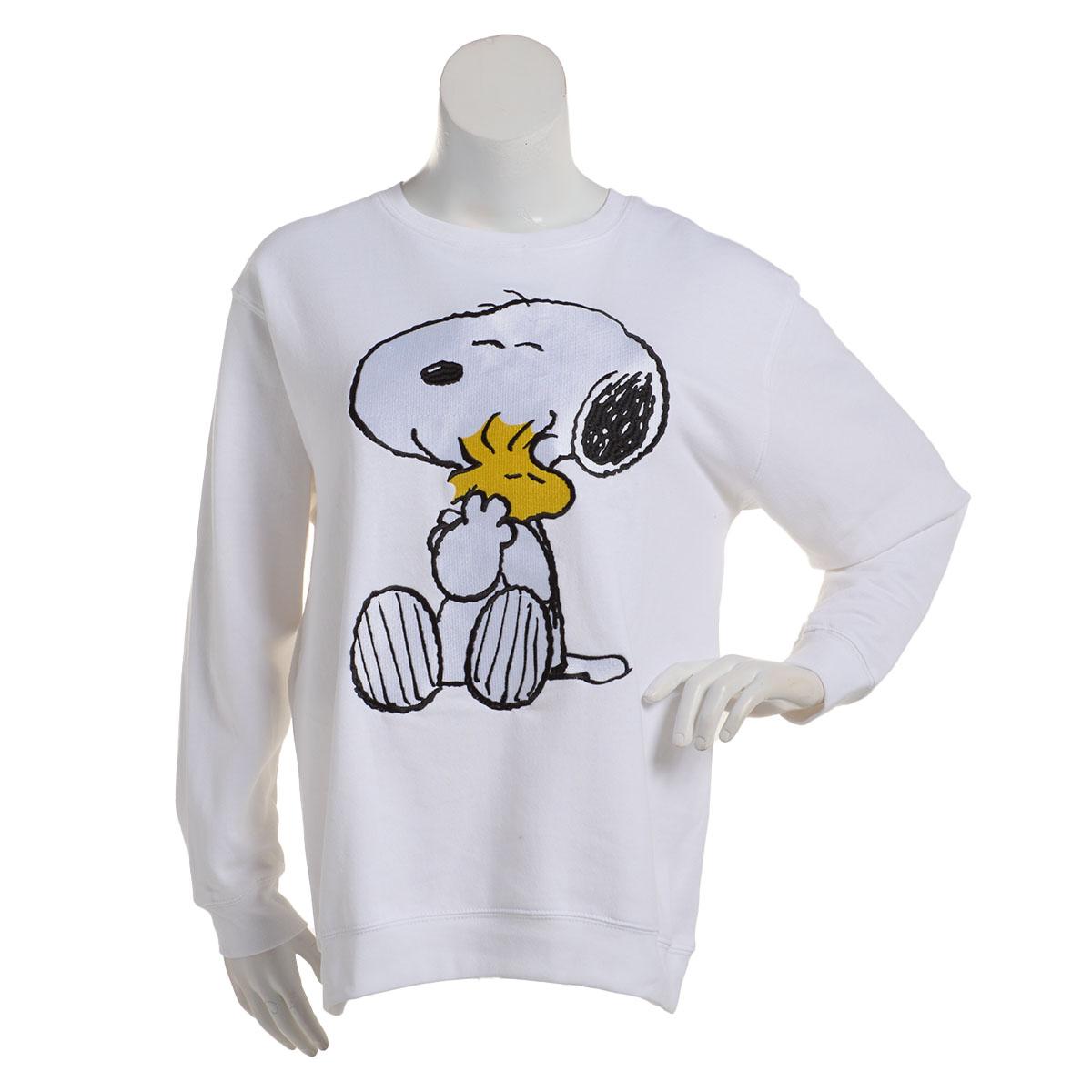Click here for Juniors Freeze Snoopy & Woodstock Crew Neck Sweats... prices