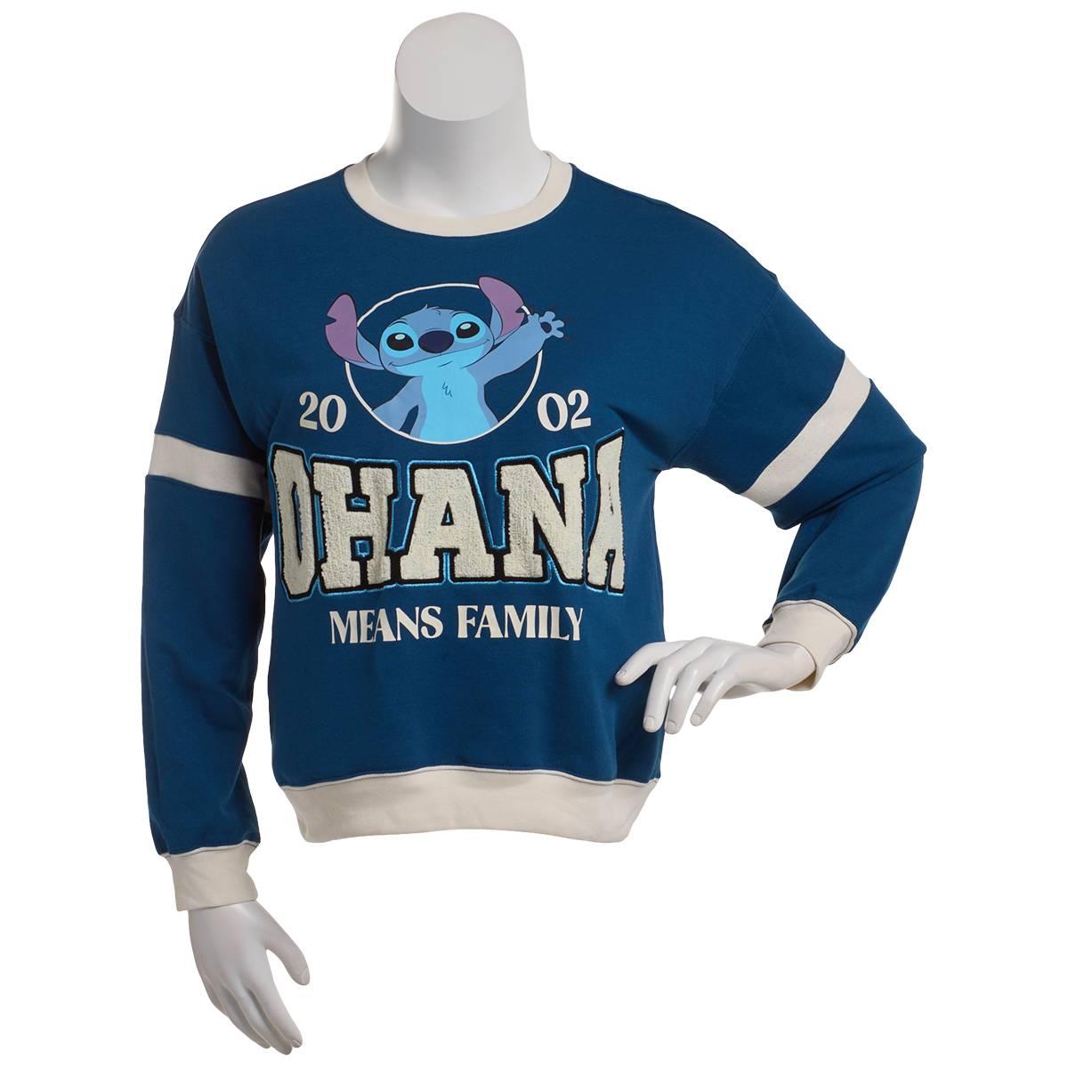 Click here for Juniors Freeze Stitch Ohana Crew Neck Sweatshirt prices