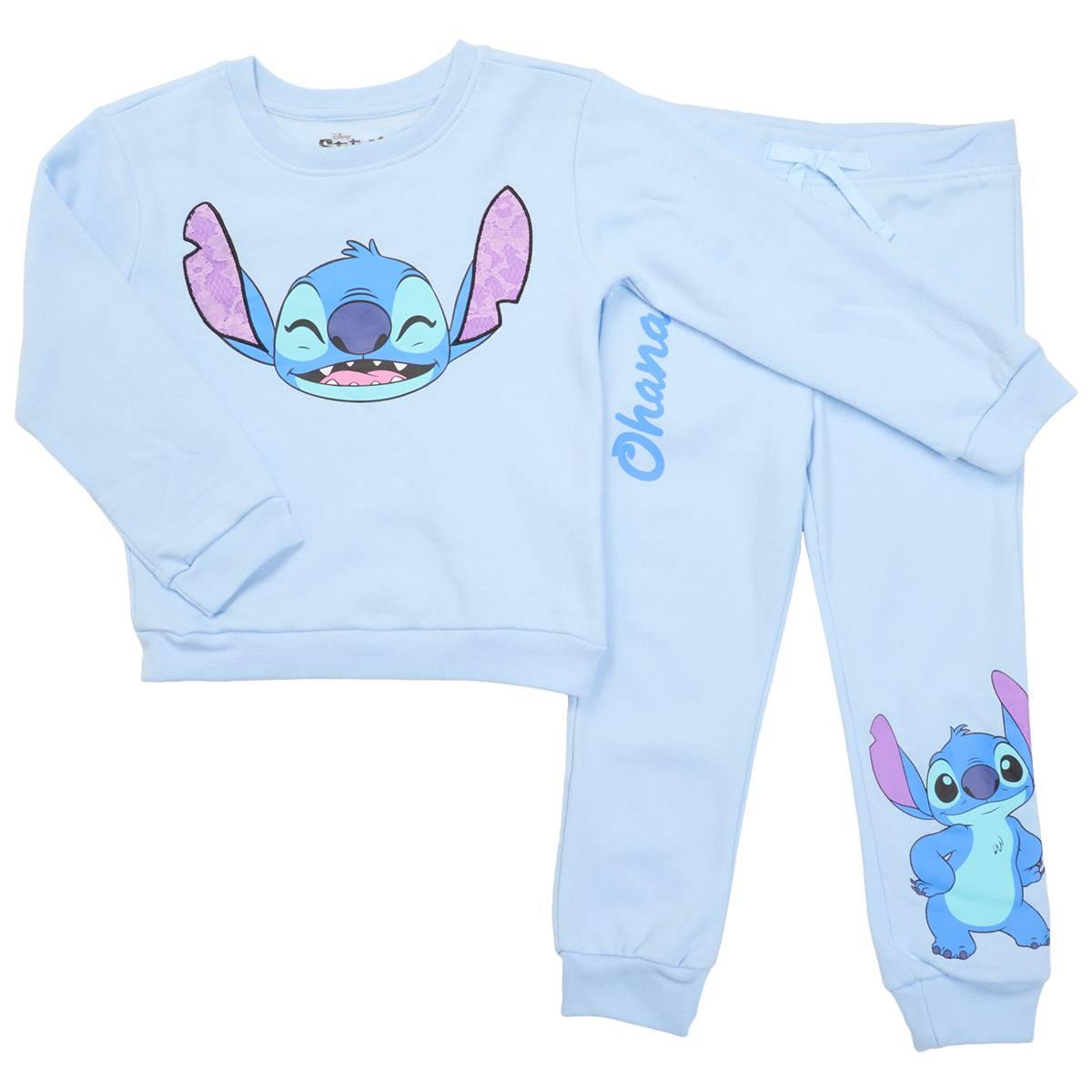 Click here for Girls (4-6x) Disney Stitch Sweatshirt & Joggers Se... prices