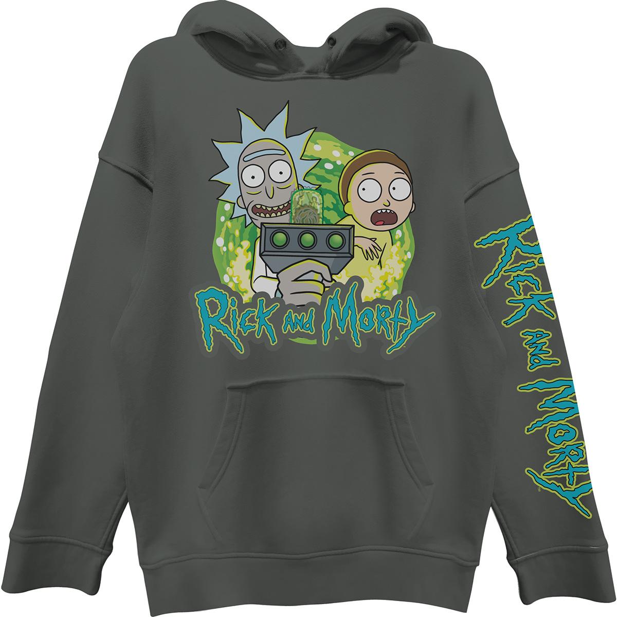 Click here for Young Mens Rick & Morty Graphic Fleece Hoodie prices