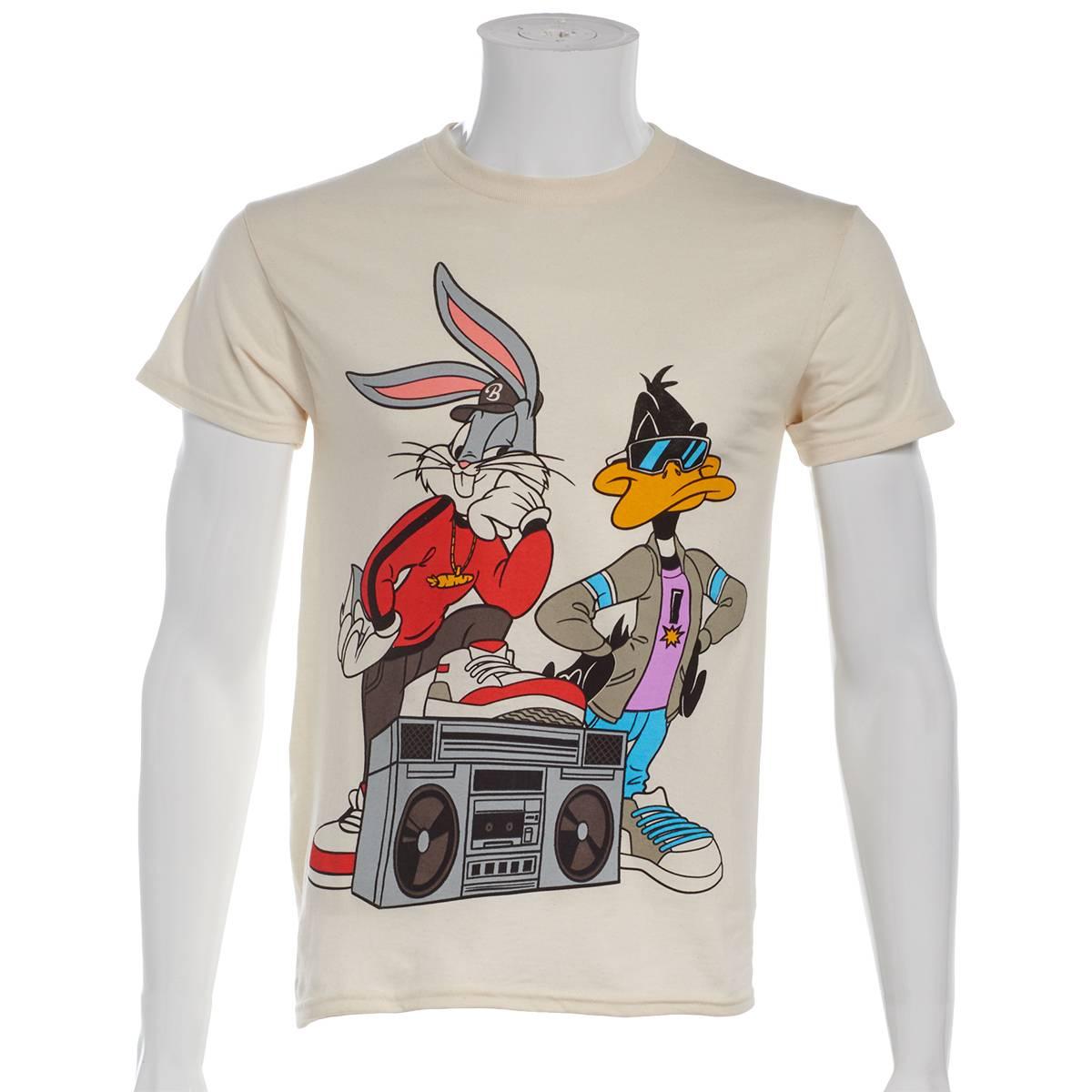 Click here for Young Mens Short Sleeve Bugs & Daffy Boom Box Grap... prices