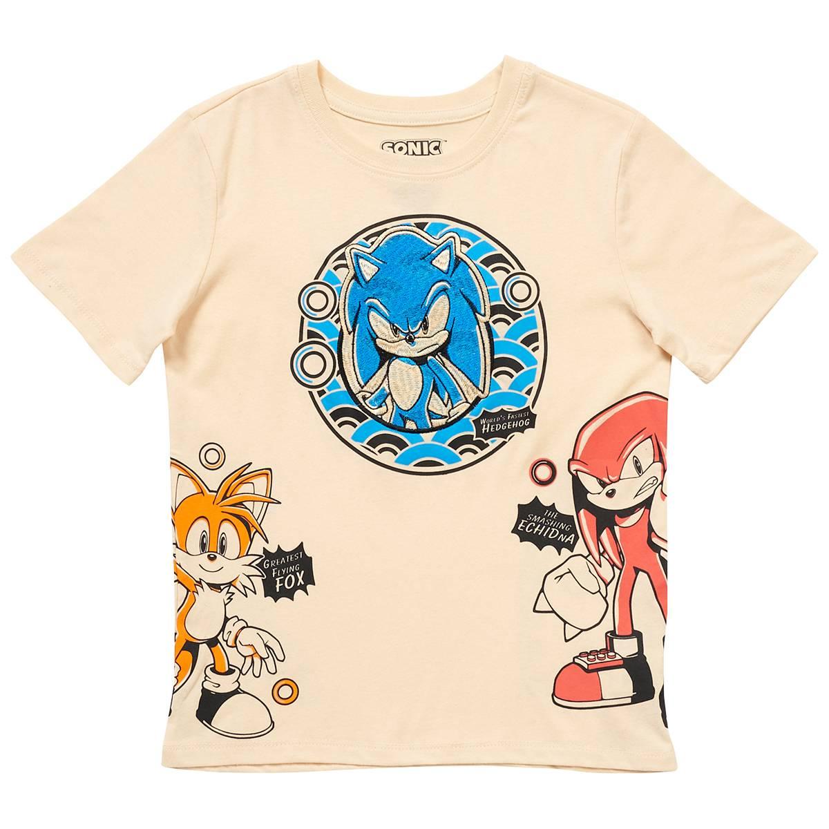 Click here for Boys (8-20) Sonic(tm) The Hedgehog Embroidered Sho... prices