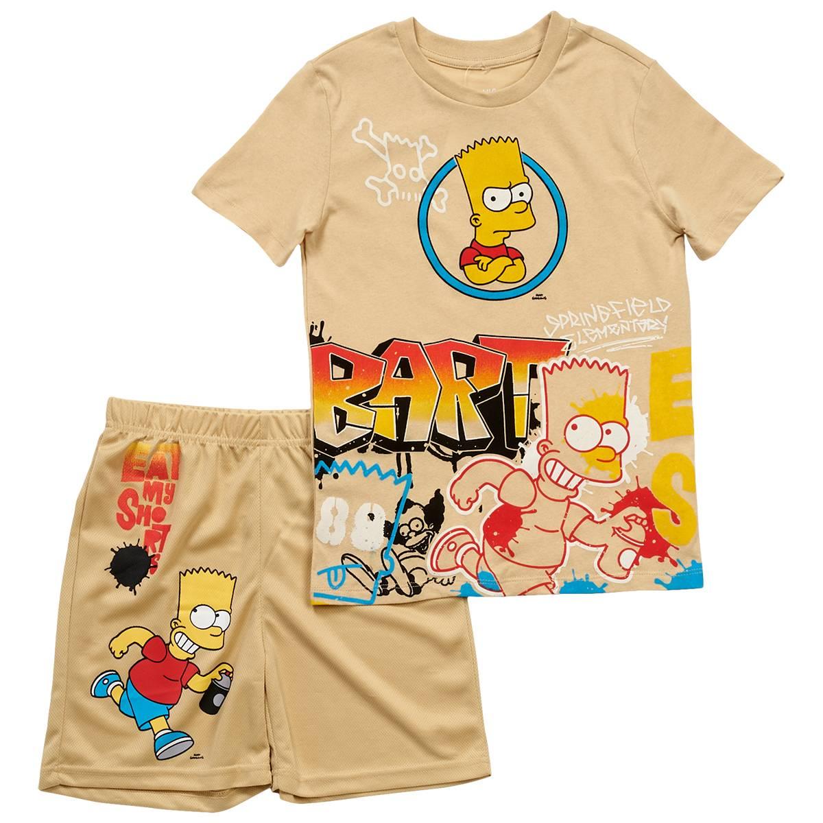 Click here for Boys (8-12) 2pc. Bart Simpson Tee & Shorts Set - T... prices