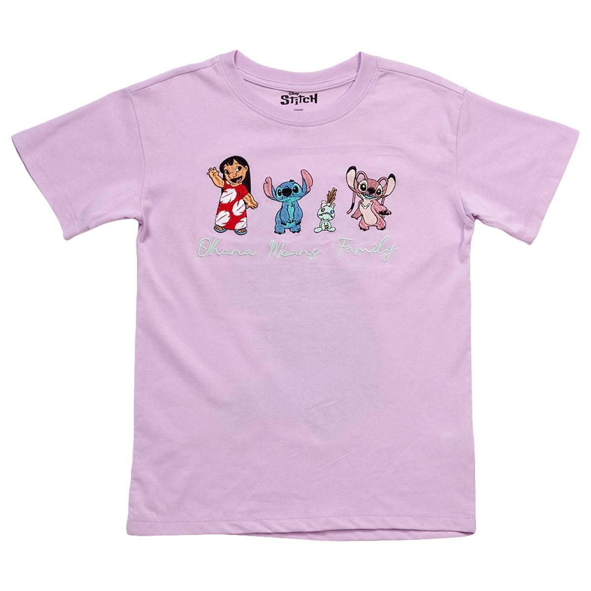 Click here for Girls (7-16) Disney Short Sleeve Stitch Front & Ba... prices
