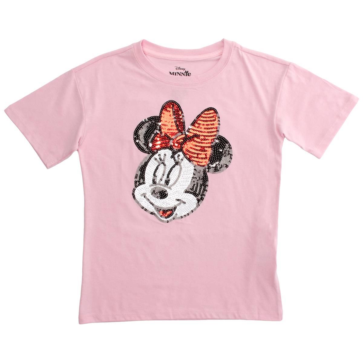 Click here for Girls (7-16) Disney Short Sleeve Minnie Mouse Sequ... prices
