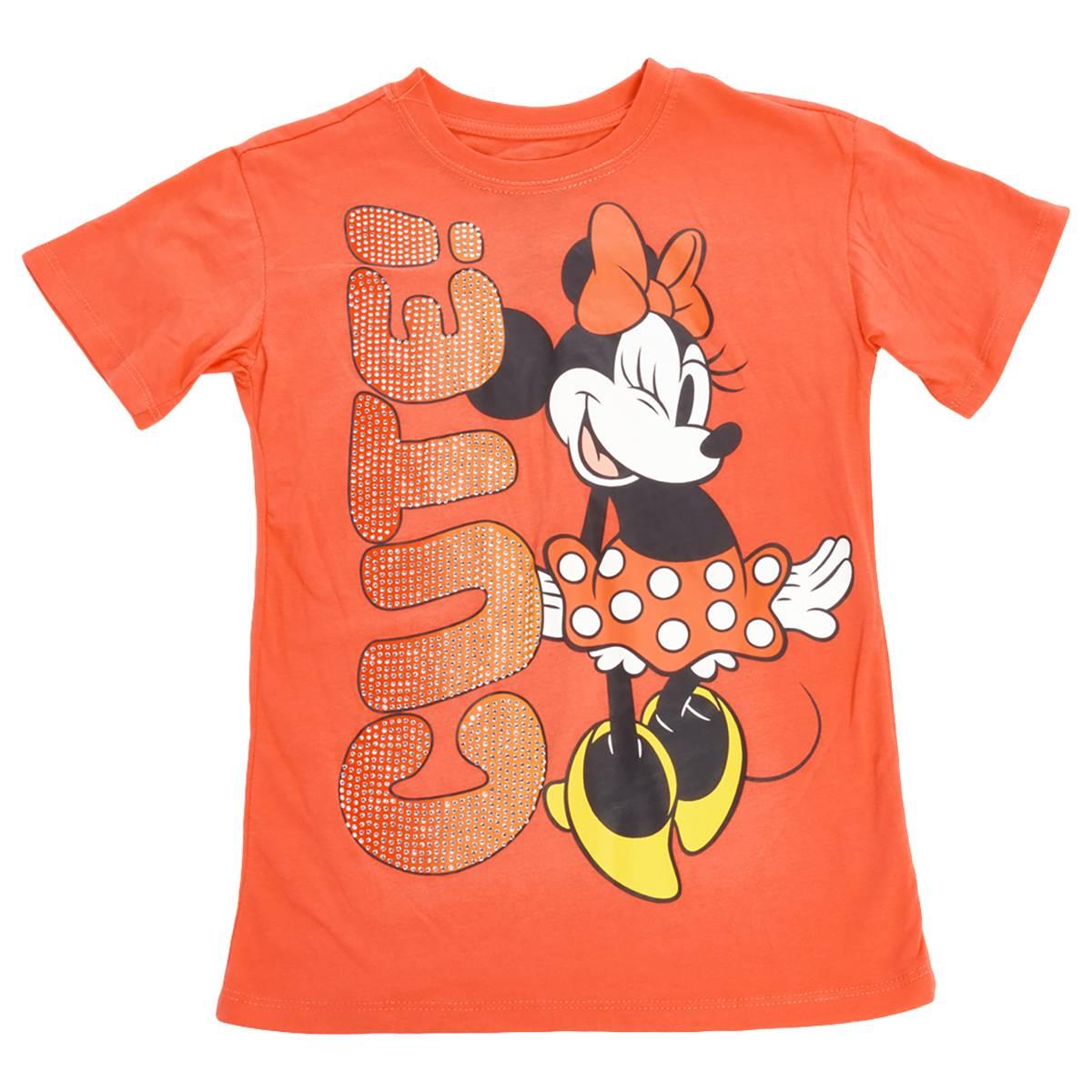 Click here for Girls (7-16) Disney Short Sleeve Cute Rhinestone M... prices