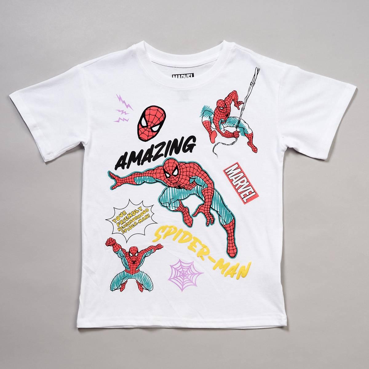 Click here for Girls (7-16) Marvel Spider-Man Short Sleeve Graphi... prices