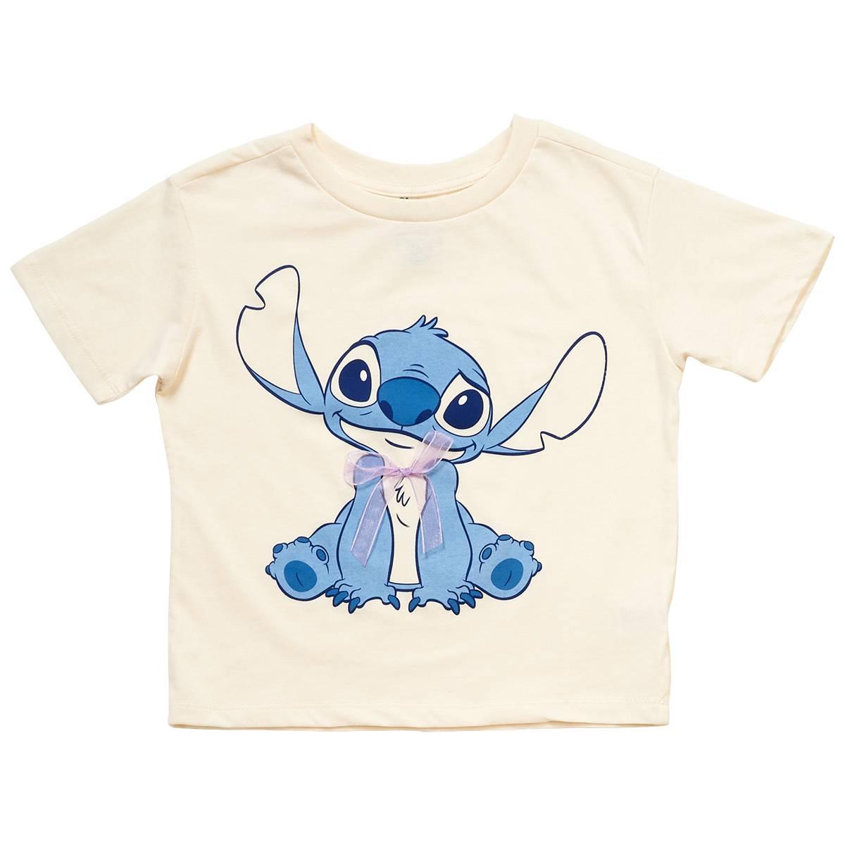 Click here for Girls (7-16) Disney Stitch with 3D Bow Graphic Tee prices