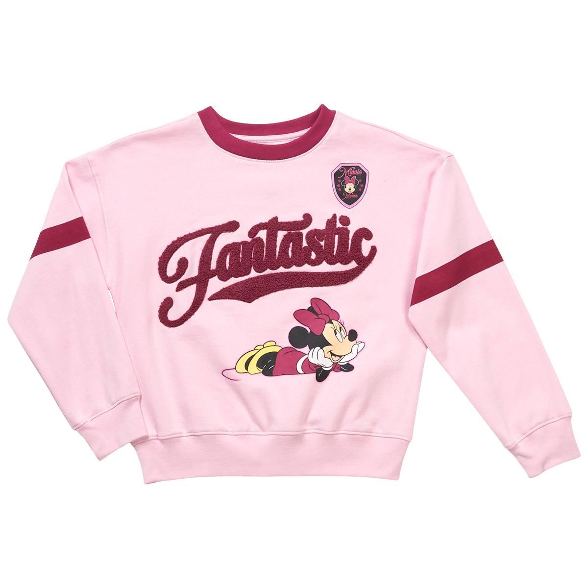 Click here for Girls (7-16) Disney Long Sleeve Minnie Athletic Cr... prices