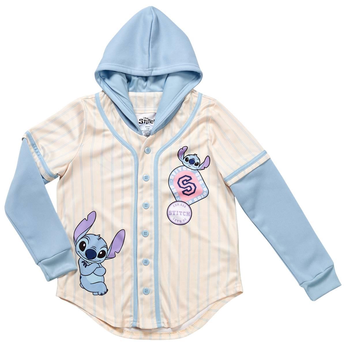 Click here for Girls (7-16) Disney Stitch Hooded Baseball Jersey prices