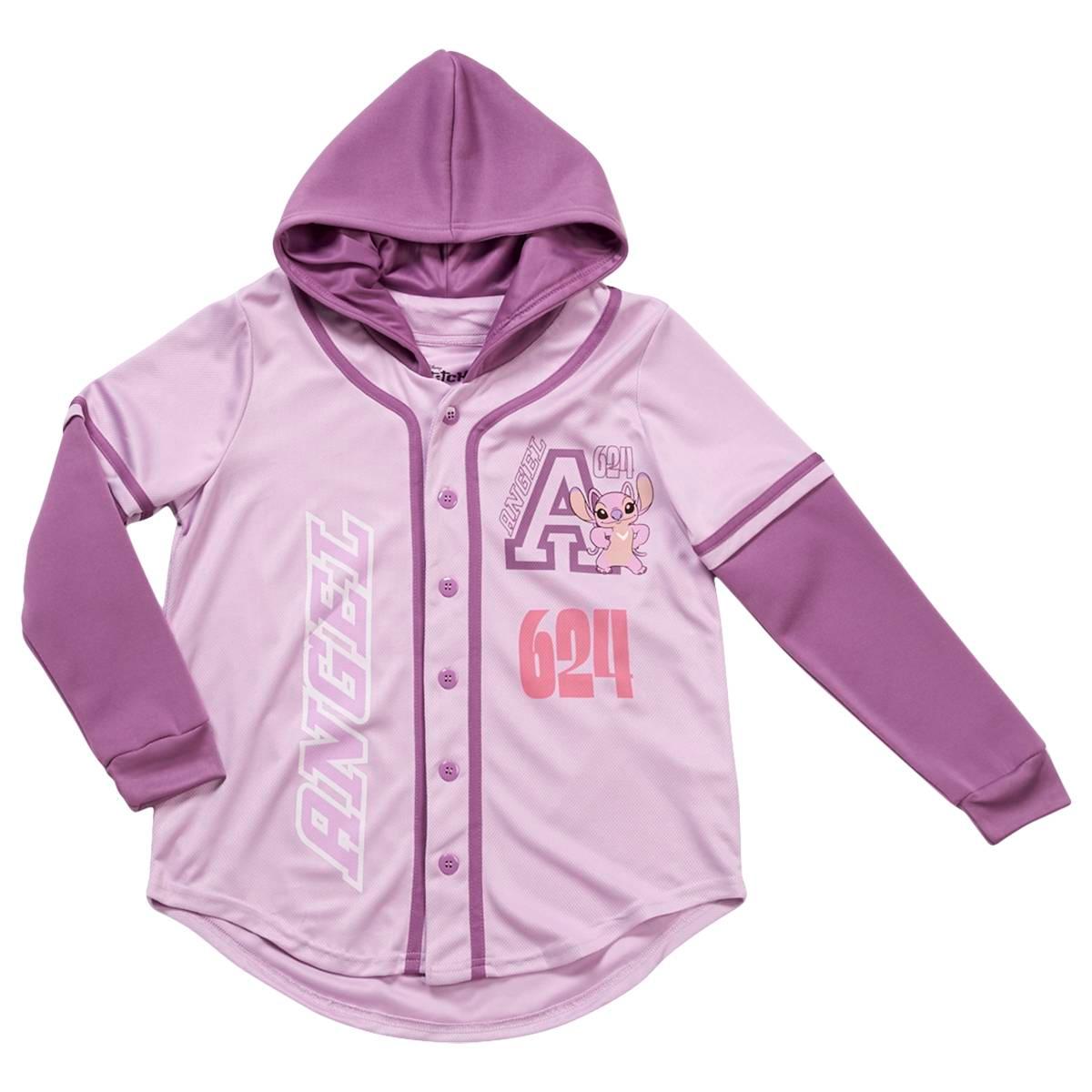 Click here for Girls (7-16) Disney Angel Hooded Baseball Jersey prices
