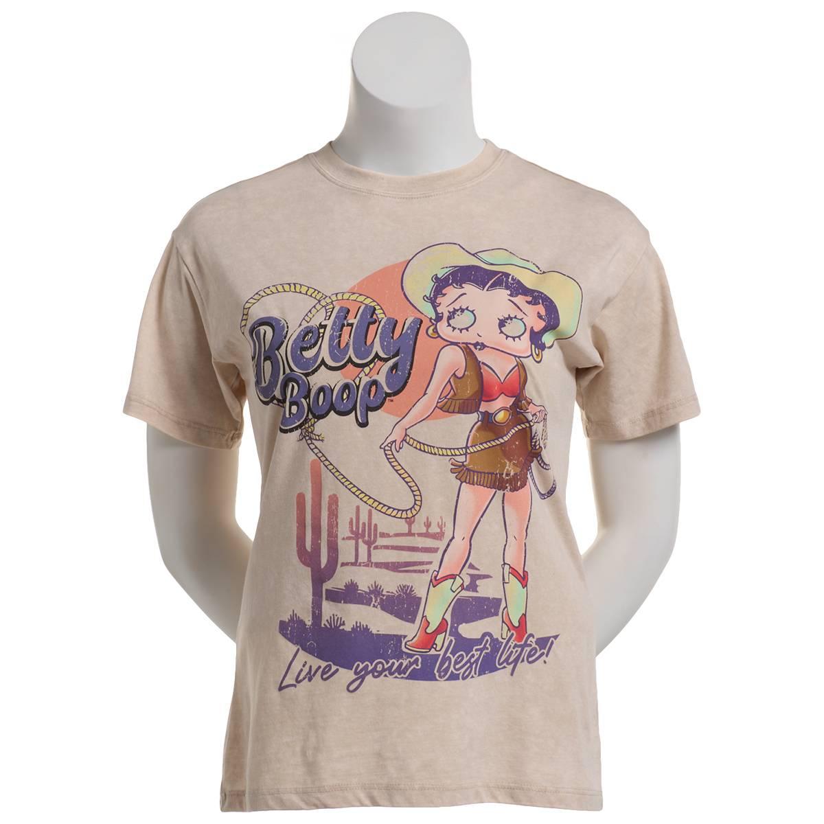 Click here for Juniors Freeze Cowgirl Betty Boop Vintage Wash Box... prices