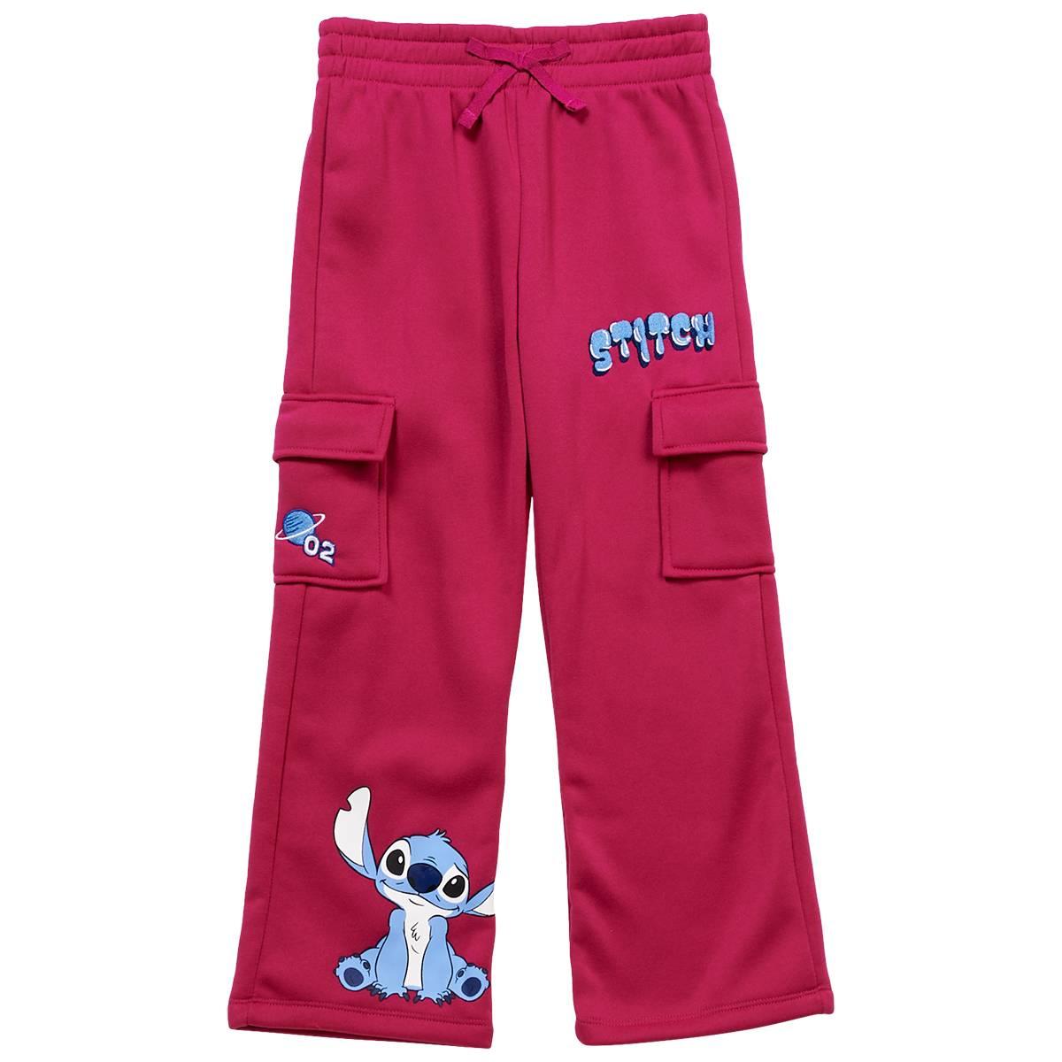 Click here for Girls (7-16) Disney Stitch Embroidered Cargo Sweat... prices