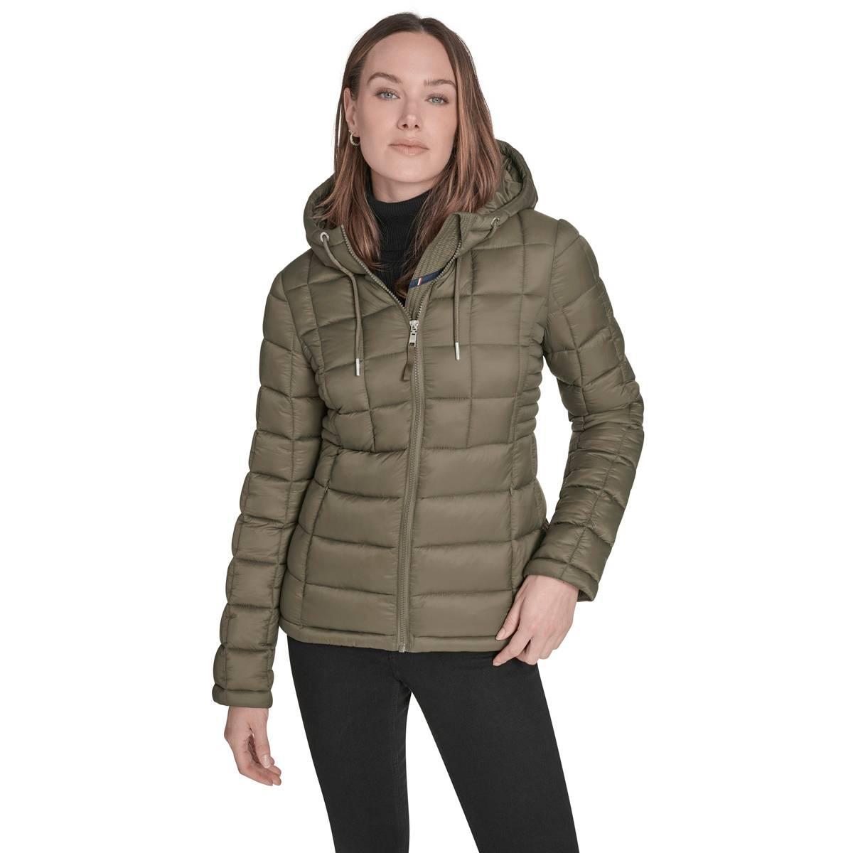 Click here for Womens Tommy Hilfiger Short Packable Jacket prices