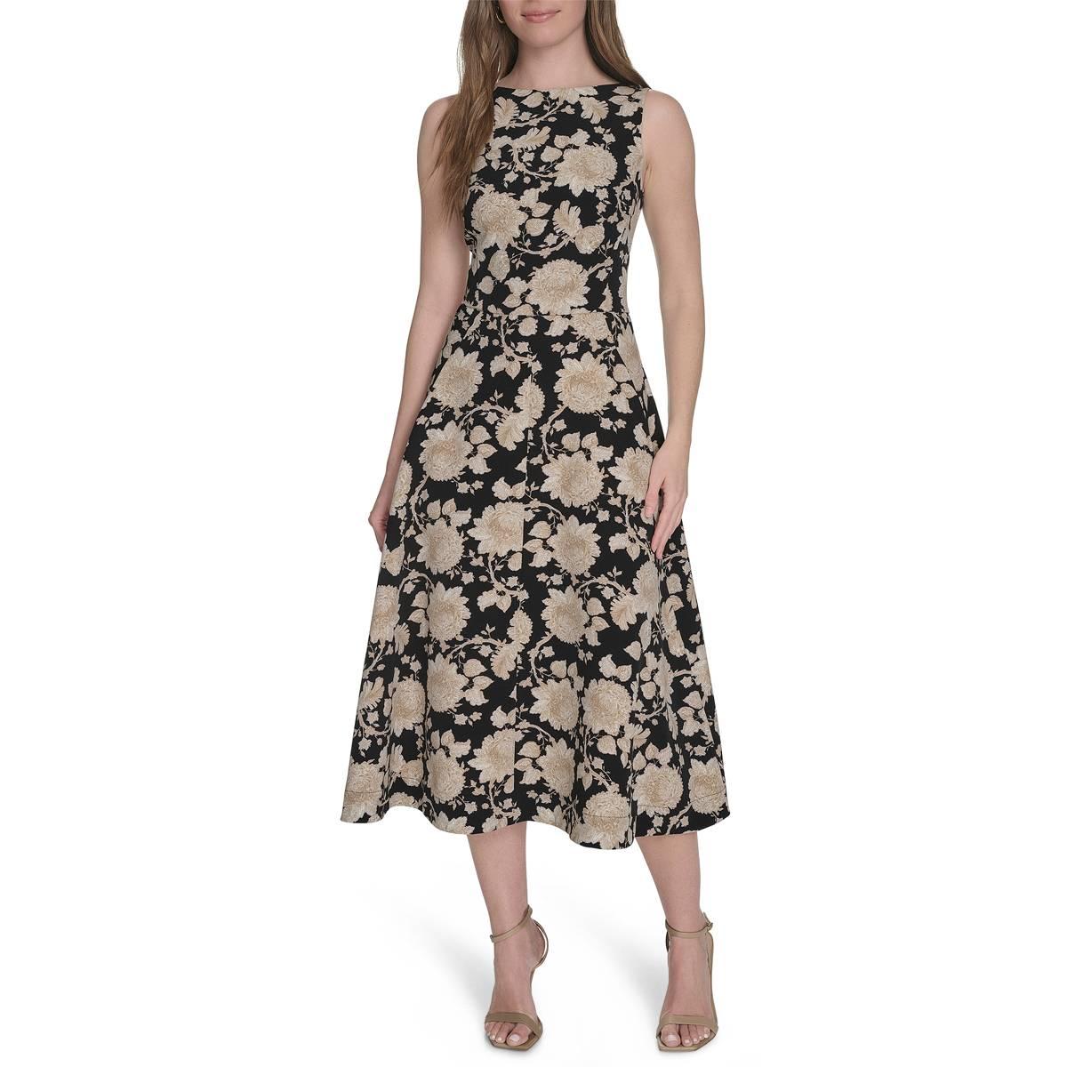 Click here for Womens Tommy Hilfiger Sleeveless Floral Crepe Fit... prices