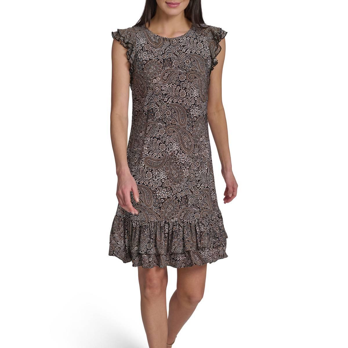 Click here for Womens Tommy Hilfiger Flutter Cap Sleeve Paisley S... prices