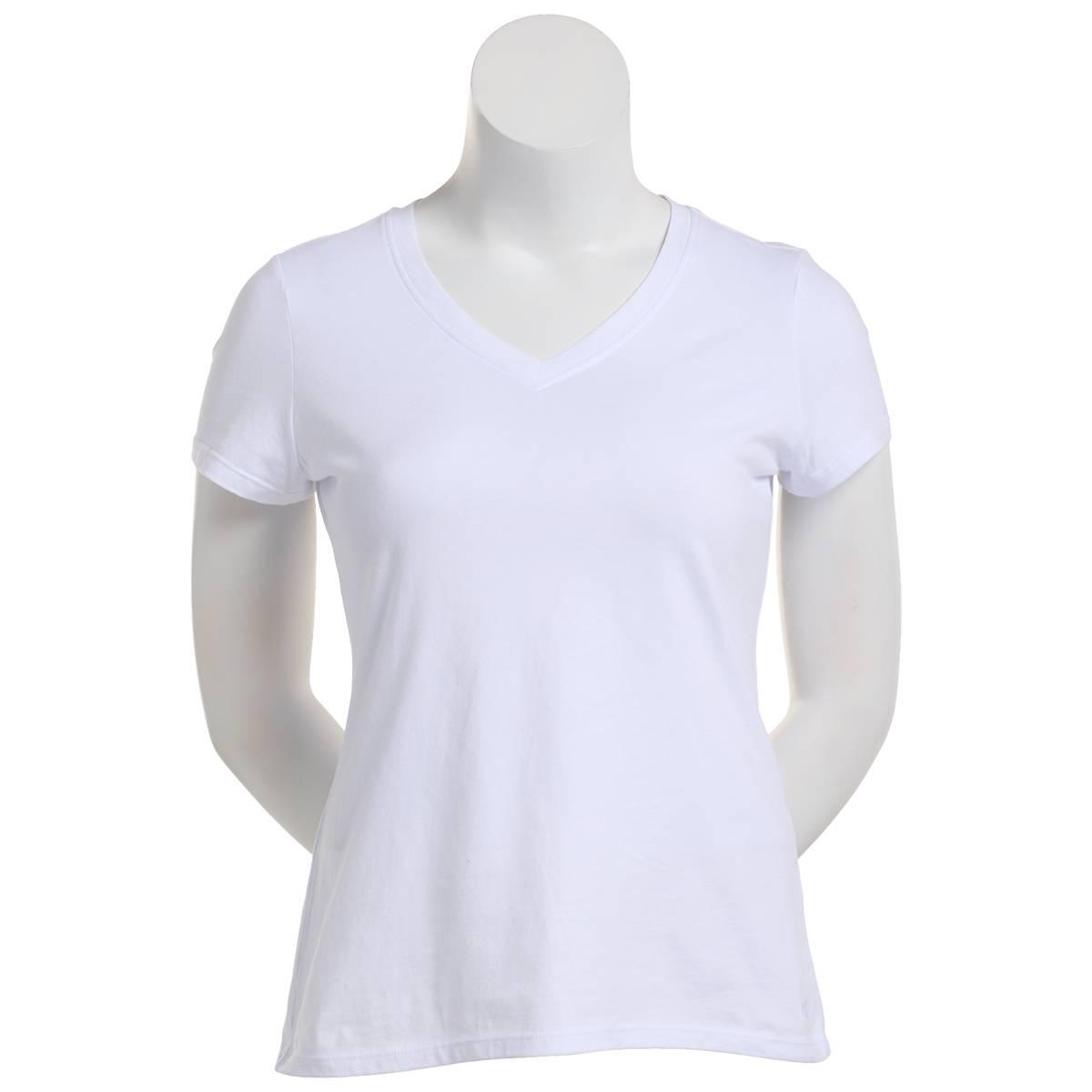 Calvin Klein Performance Embroidered V-Neck Logo T-Shirt - Secret