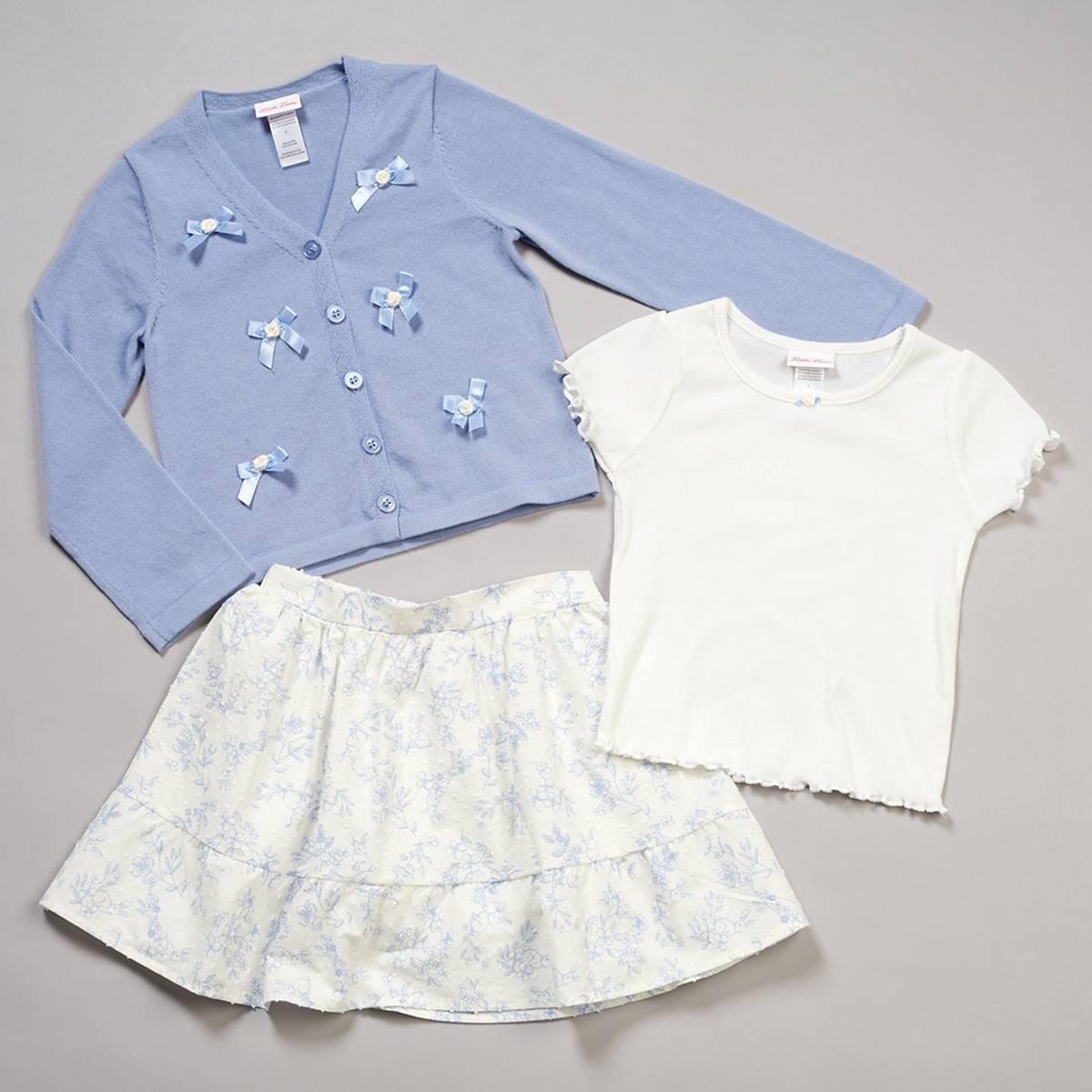 Click here for Girls (7-16) Little Lass(R) Cardigan/Tee & Floral... prices