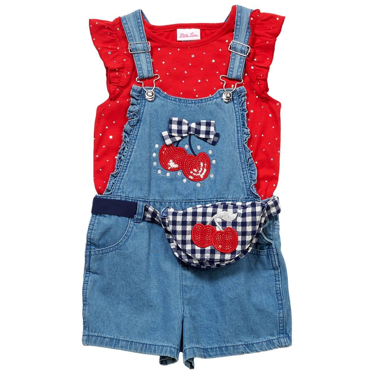 Click here for Girls (7-12) Little Lass(R) Sequin Tee & Cherry Ju... prices