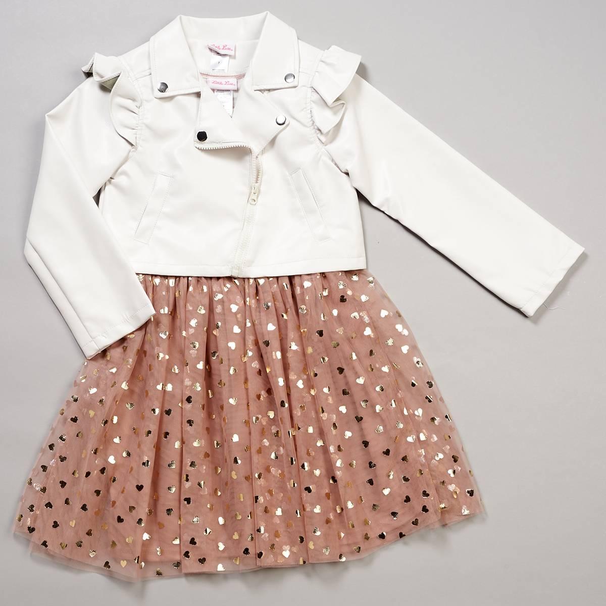 Click here for Girls (7-12) Little Lass(R) Foil Heart Dress w/ Fa... prices