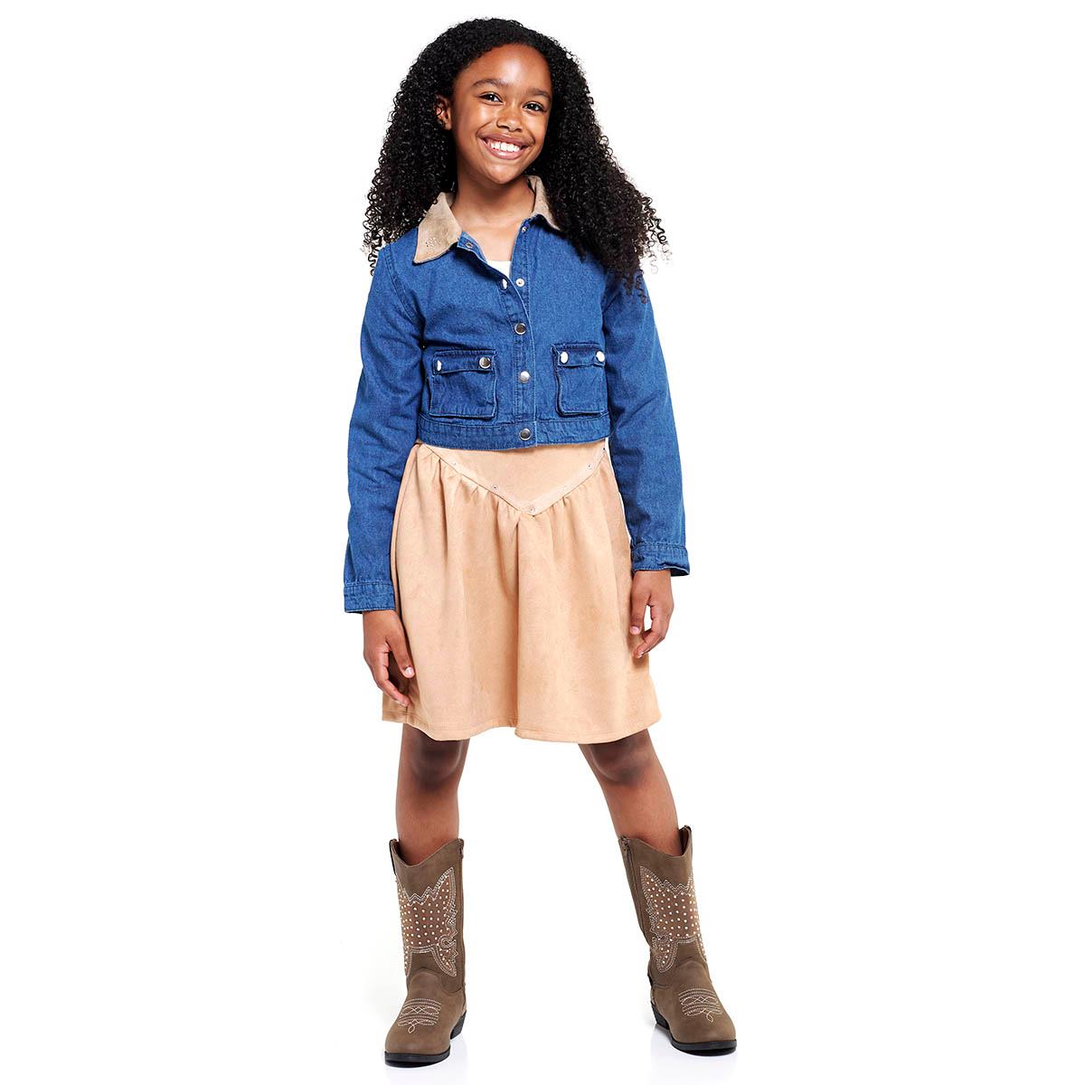 Click here for Girls (7-12) Little Lass(R) 2pc. Faux Suede Dress... prices