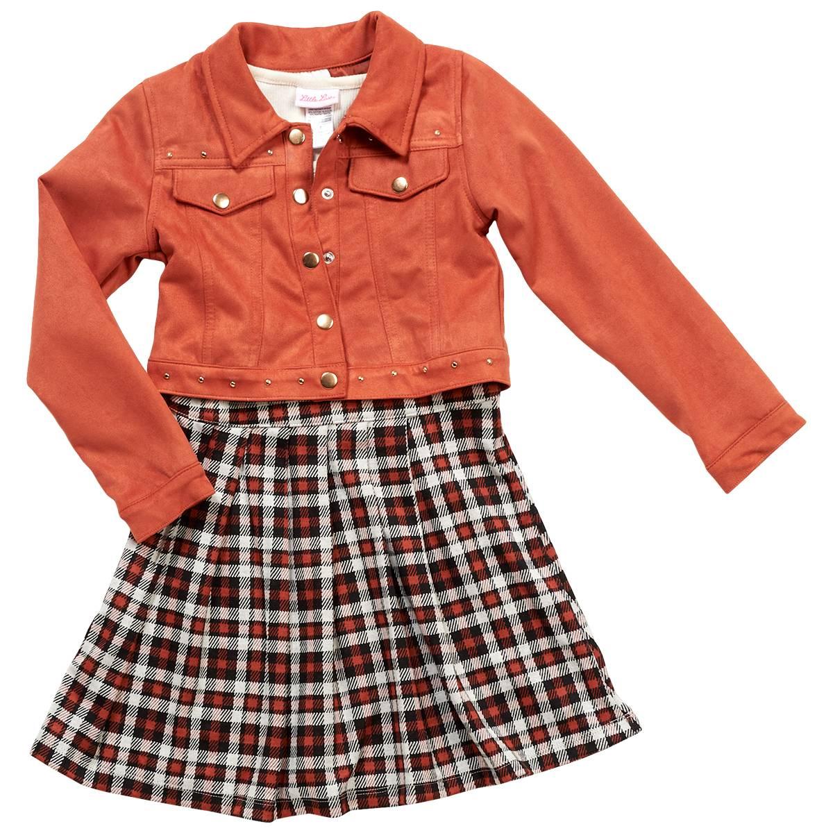 Click here for Girls (4-6x) Little Lass(R) 2pc. Faux Suede Jacket... prices