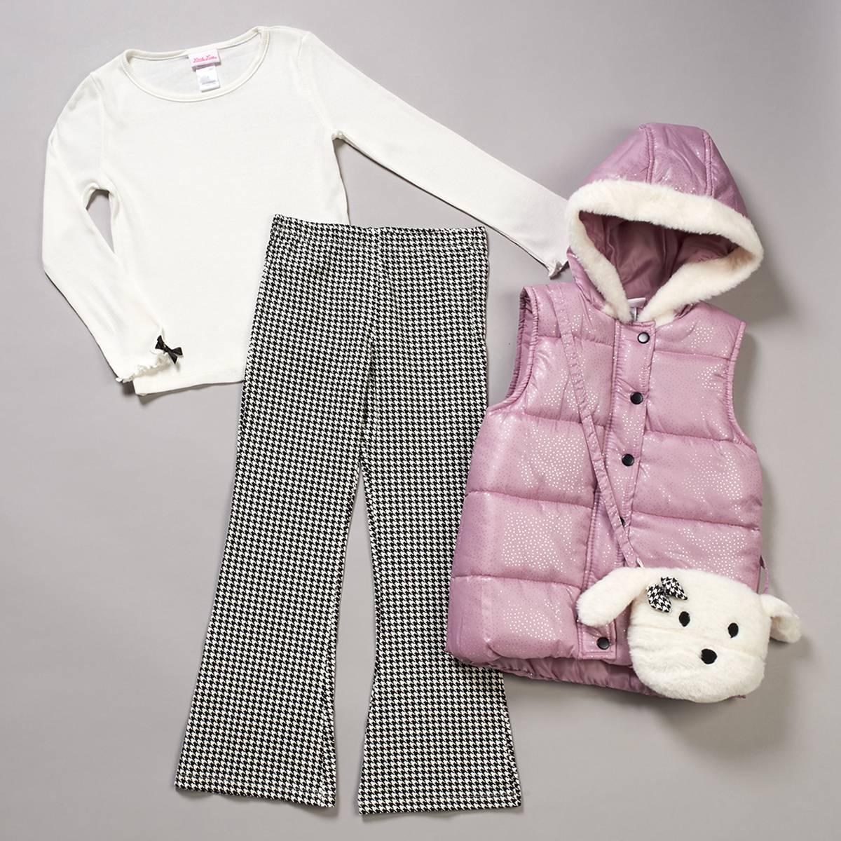 Click here for Girls (7-12) Little Lass(R) 4pc. Foil Dot Vest & F... prices