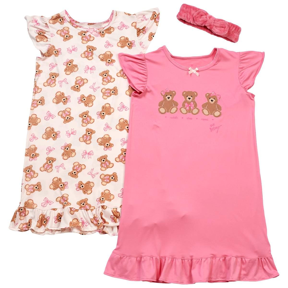 Click here for Girls (8-14) Betsey Johnson Teddy Bear 2pk. Nightg... prices