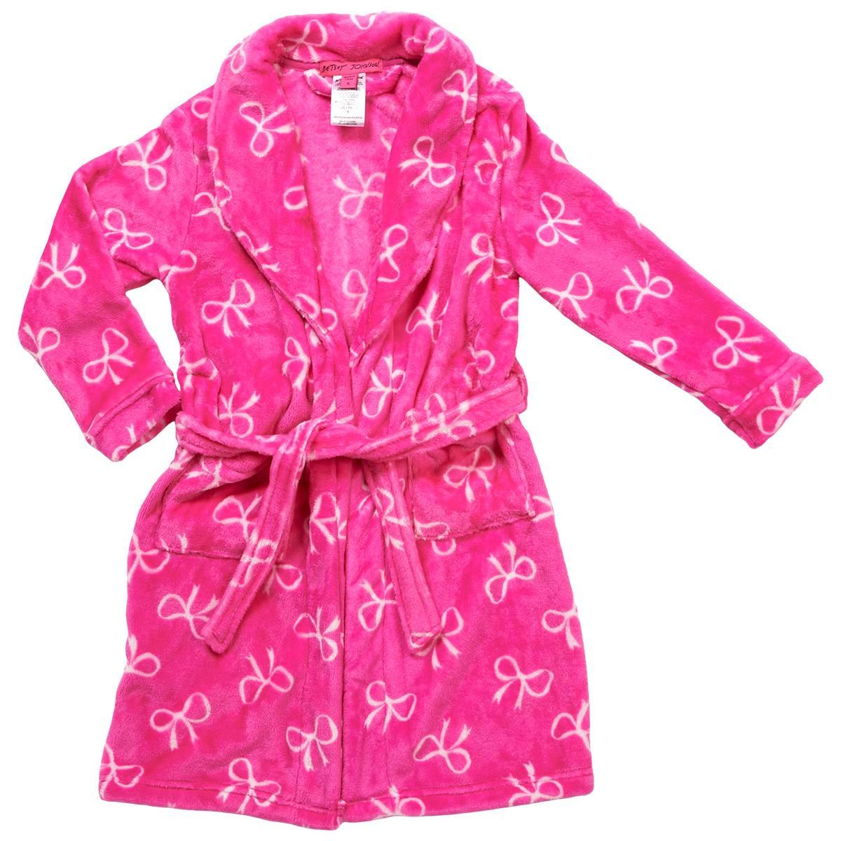 Click here for Girls (4-6) Betsey Johnson Bow Plush Robe prices