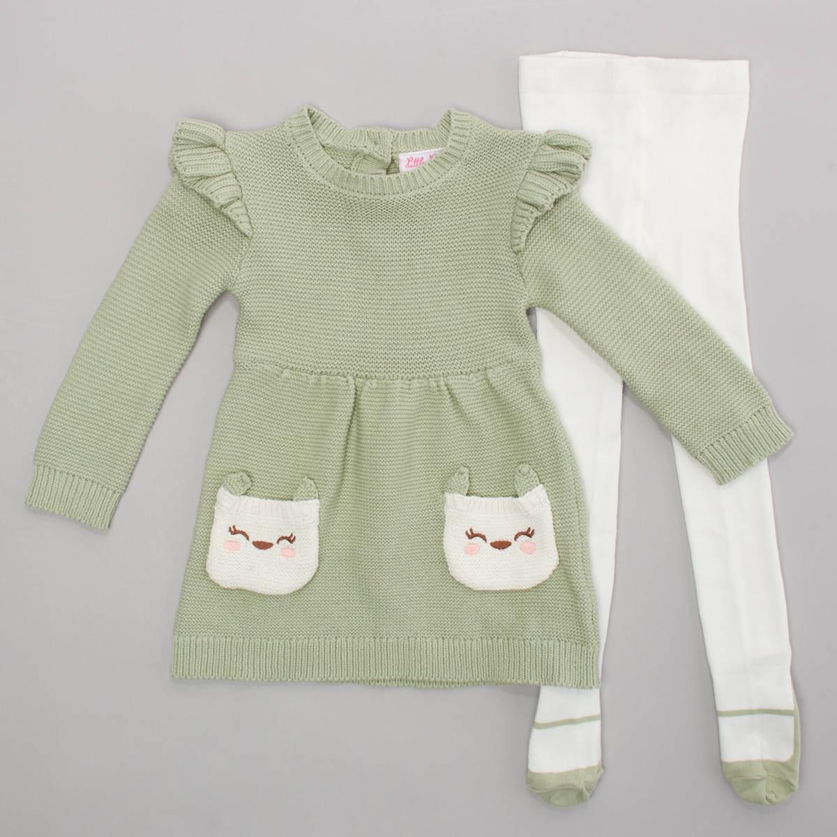 Click here for Baby Girl (12-24M) Little Lass(R) Kitty Sweater Dr... prices