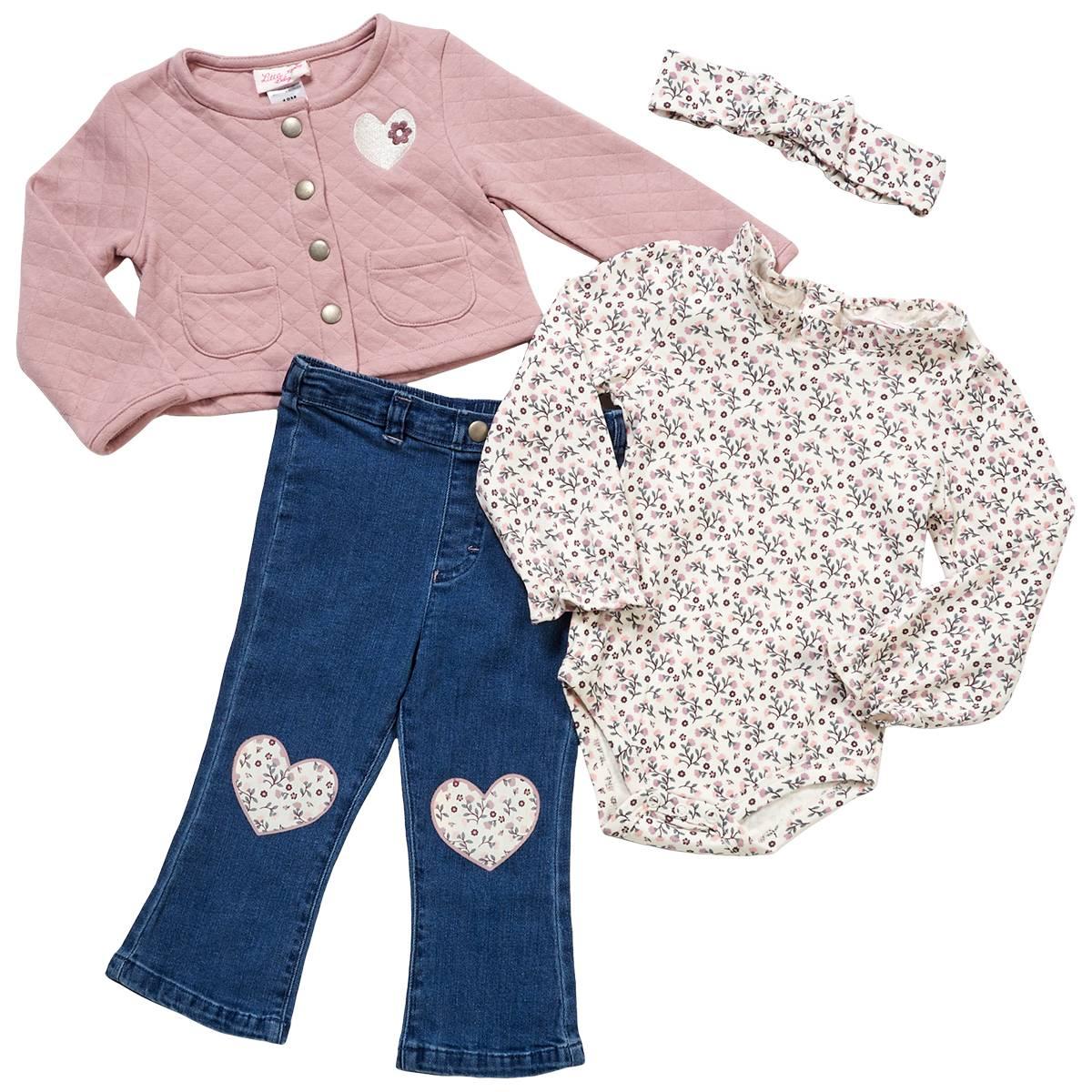 Click here for Baby Girl (12-24M) Little Lass(R) 3pc. Quilted Jac... prices