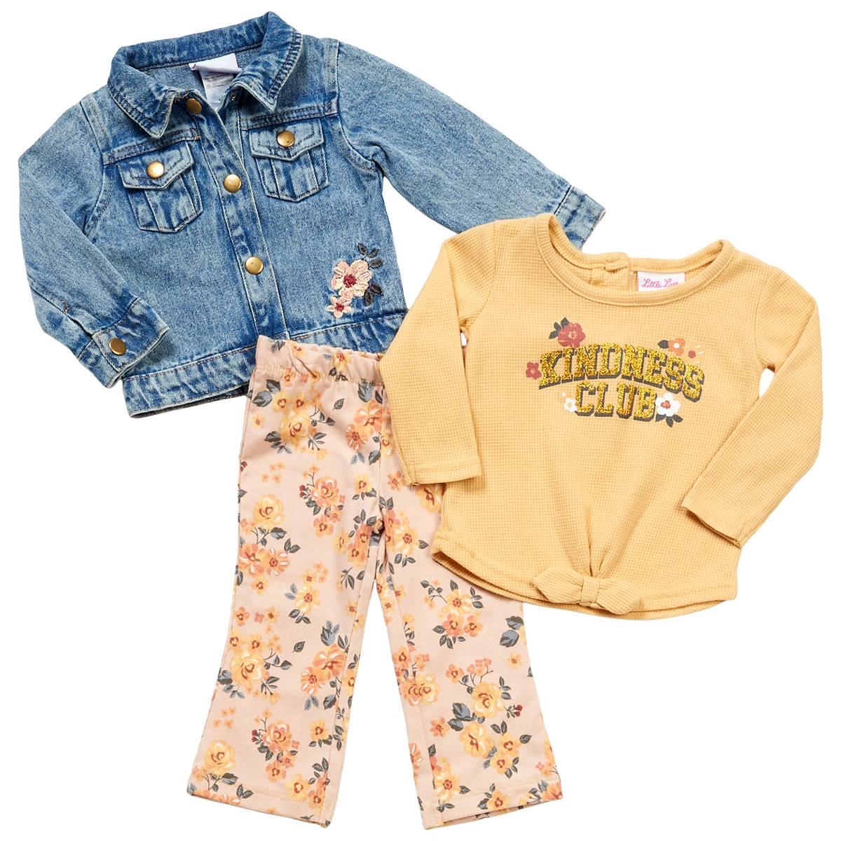 Click here for Baby Girl (12-24M) Little Lass(R) 3pc. Floral Deni... prices