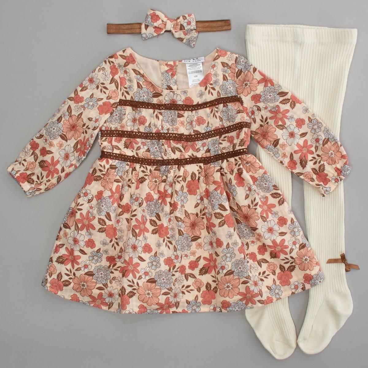 Click here for Baby Girl (12-24M) Nicole Miller 3pc. Floral Dress... prices