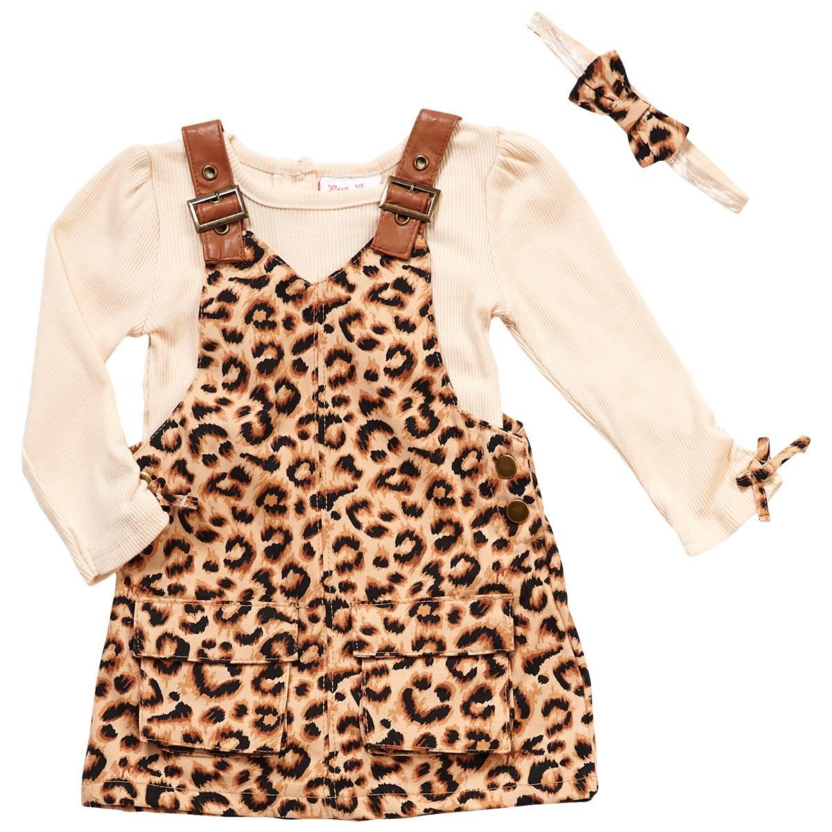Click here for Baby Girl (12-24M) Little Lass(R) 3pc. Leopard Twi... prices