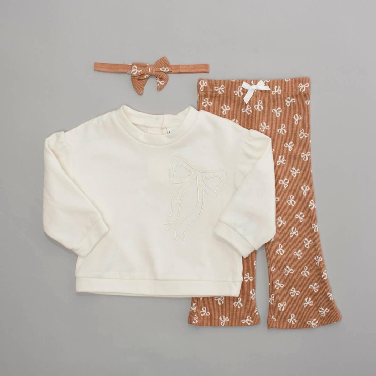 Click here for Baby Girl (12-24M) Nicole Miller 3pc. Bow Sweater... prices