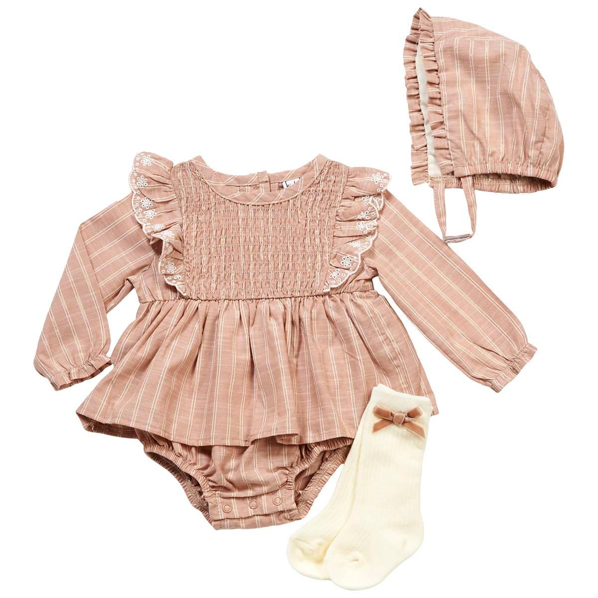 Click here for Baby Girl (NB-18M) Nicole Miller 3pc. Bodysuit Dre... prices