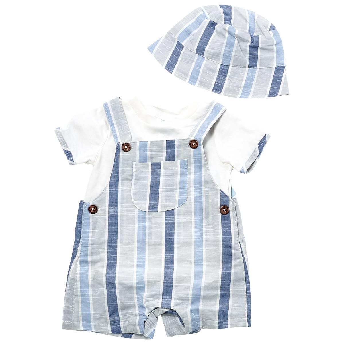 Click here for Baby Boy (12-24M) Little Lad(R) 3pc. Stripe Shorta... prices