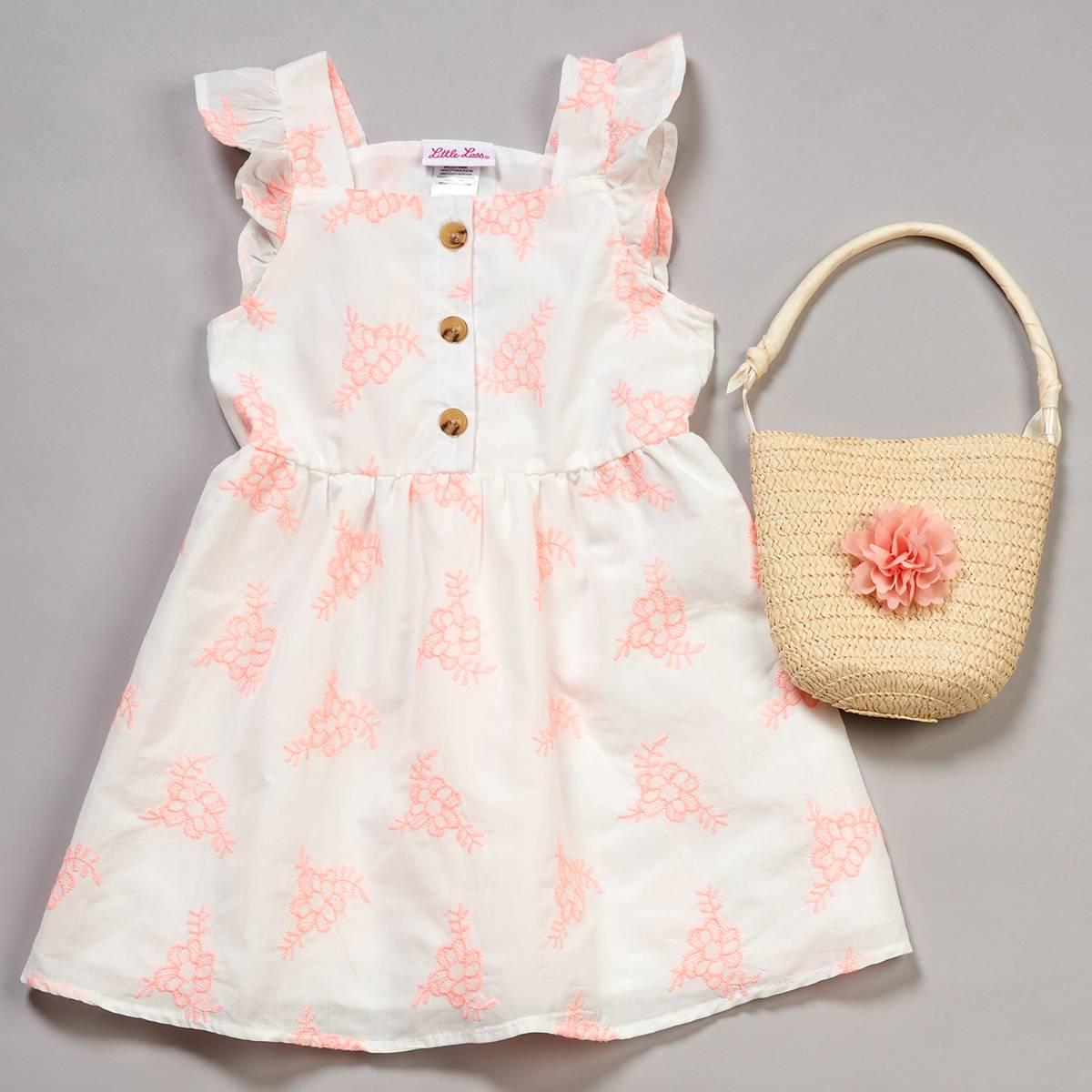Click here for Toddler Girl Little Lass(R) Embroidered Floral Cot... prices
