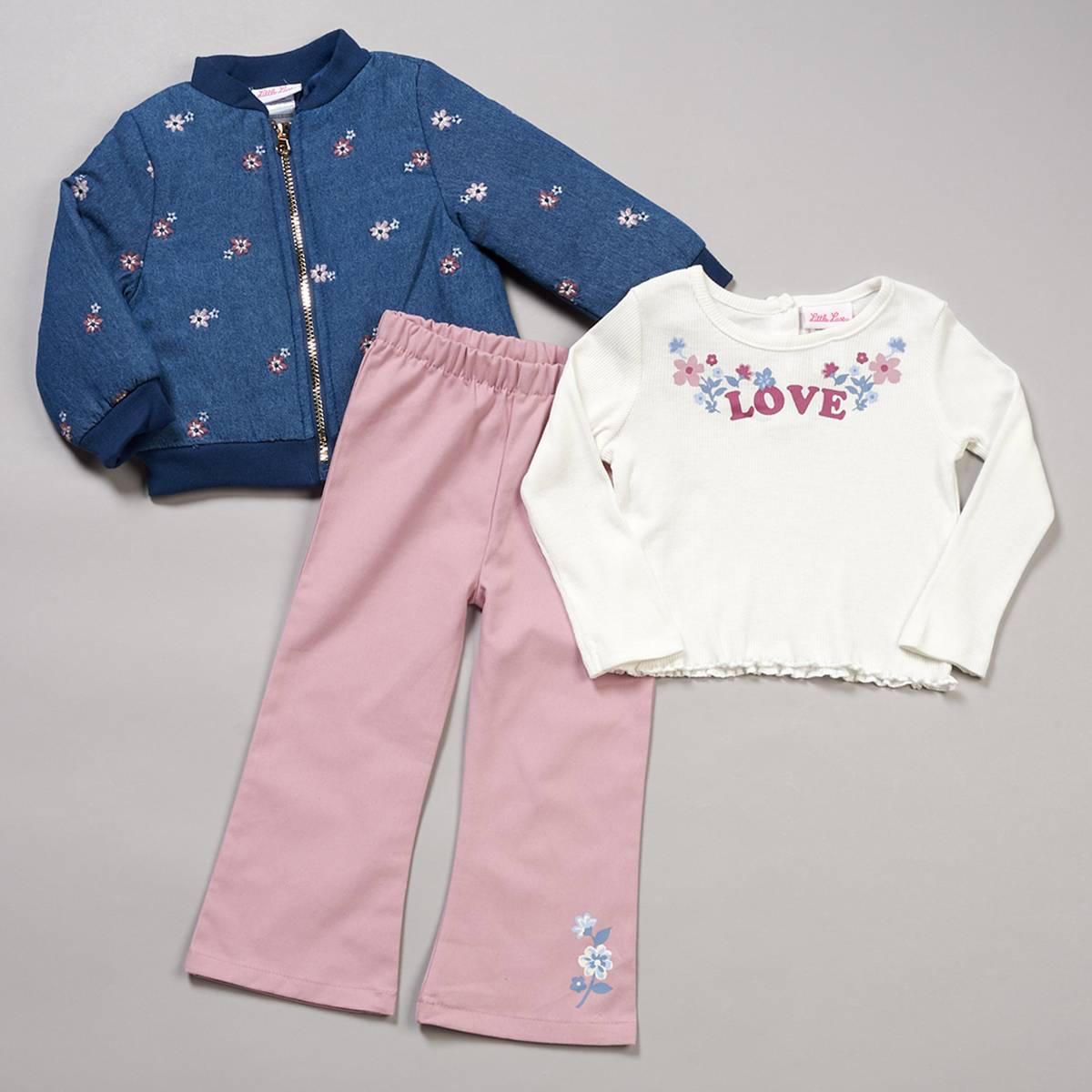 Click here for Toddler Girl Little Lass(R) 3pc. Long Sleeve & Flo... prices