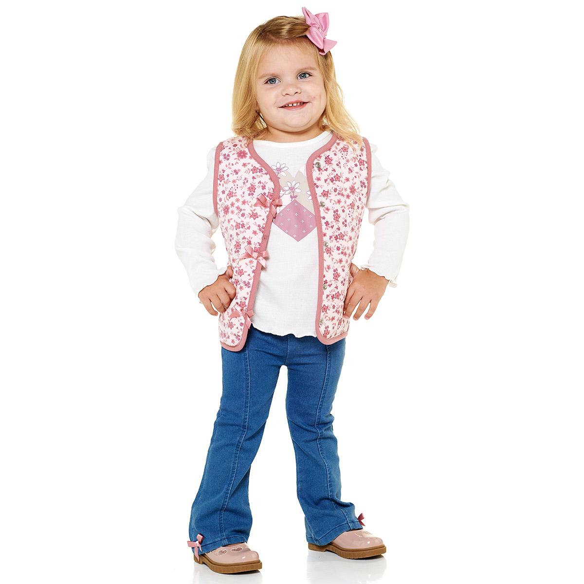 Click here for Toddler Girl Little Lass(R) 3pc. Quilted Floral Ve... prices