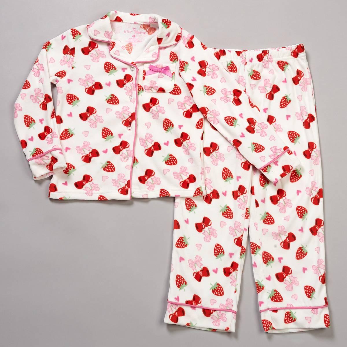 Click here for Toddler Girl Betsey Johnson 2pc. Cherry Bow Pajama... prices