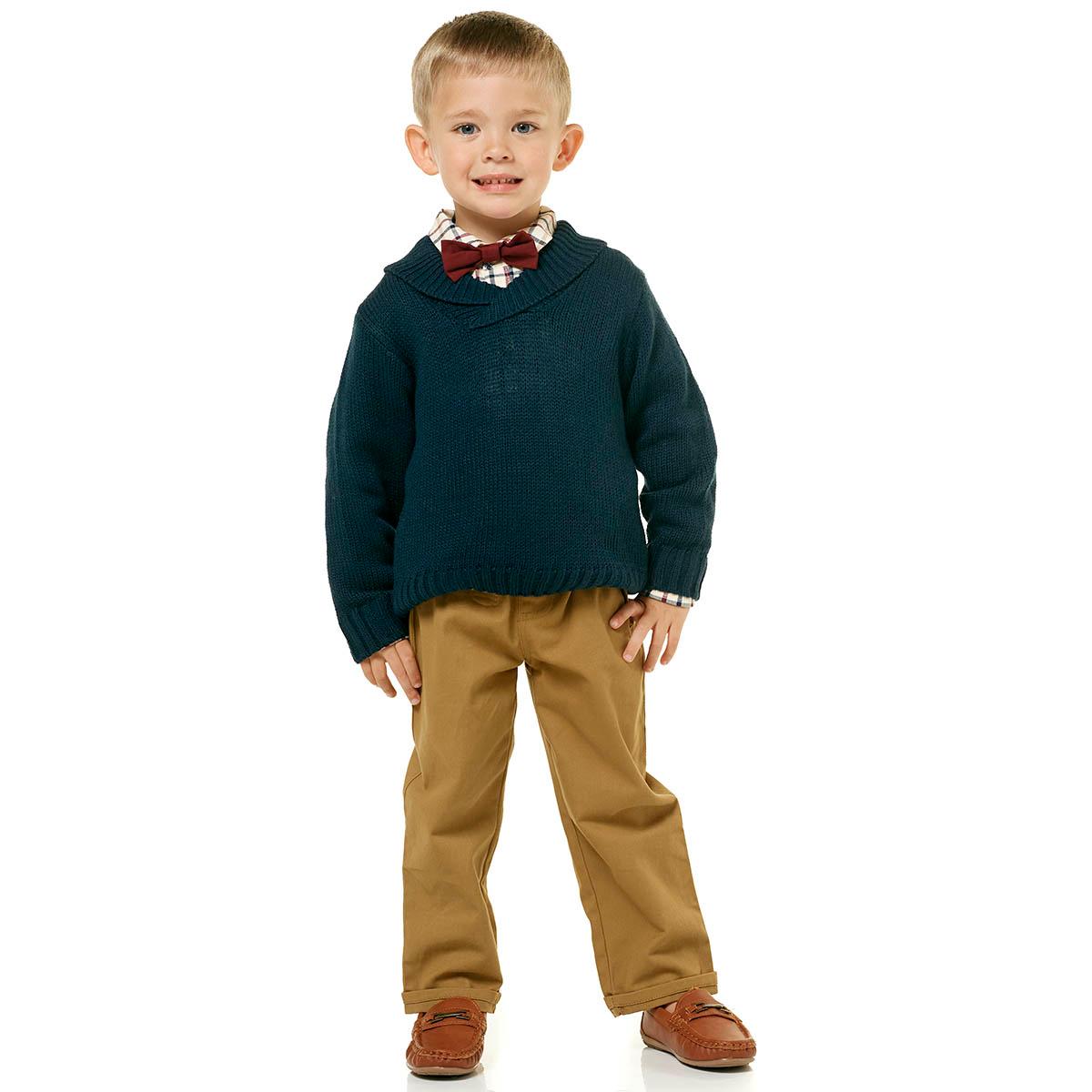 Click here for Toddler Boy Little Lad(R) 4pc. Sweater & Plaid But... prices