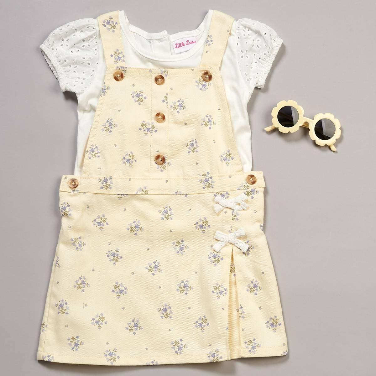 Click here for Girls (4-6x) Little Lass(R) 2pc. Print Floral Deni... prices