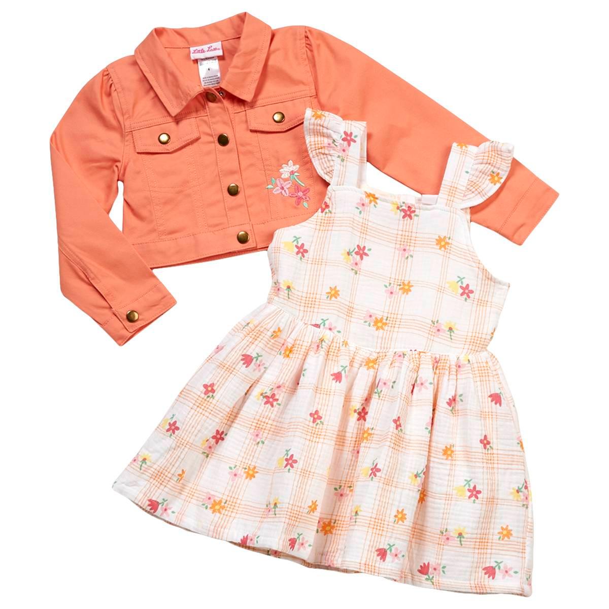 Click here for Grils (4-6x) Little Lass(R) Denim Jacket with Flor... prices