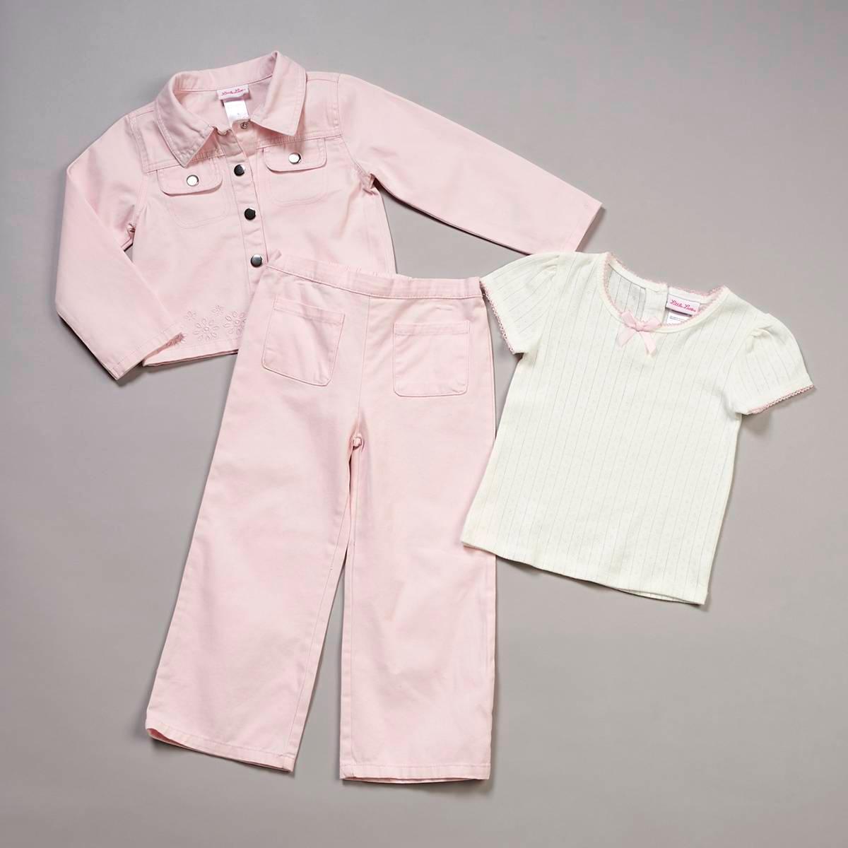 Click here for Girls (4-6x) Little Lass 3pc. Jacket/Top and Pants... prices
