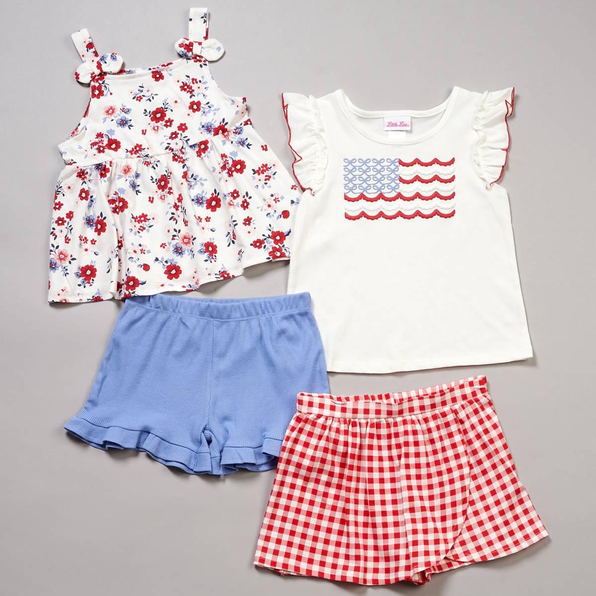 Click here for Girls (4-6x) Little Lass(R) 4pc. Americana Tops w/... prices